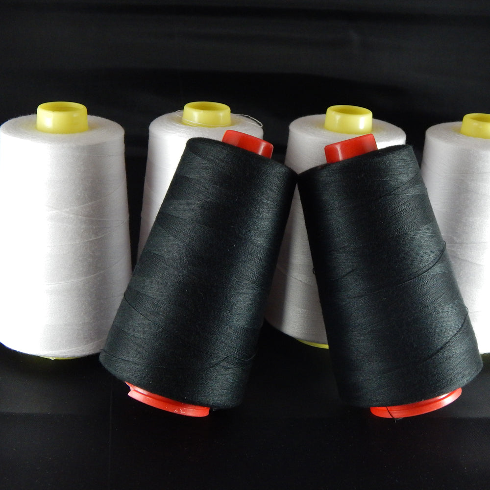 Black Polyester Thread - Cone 4374 yd